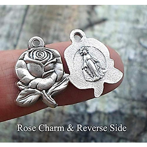 St. Elizabeth Ann Seton Necklace, Keychain or Clip, Swarovski Birthstone Crystal, Initial Charm, Patron Saint, Confirmation Gift, Catholic Jewelry