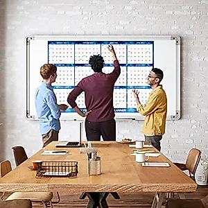 32" x 48" 2023 Wall Calendar Dry Erase - Large Blue Starry Sky Calendar Wet & Dry Erasable Laminated 12 Month Annual Yearly Planner, Reversible, Horizontal/Vertical (2023 Wall Calendar)