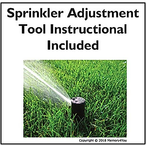 4 Pack Hunter PGP Rotor Adjustment Tool – PGP Sprinkler Keys / Rotor Tool / PGP Adjustment Tool, Hunter Irrigation Sprinkler Key Adjustment Wrench Fits: PGP, PGJ, I20, I25, I40 Heads + LED Keychain