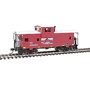 Walthers Trainline HO Scale Model Norfolk Southern Vision Caboose, Red/White