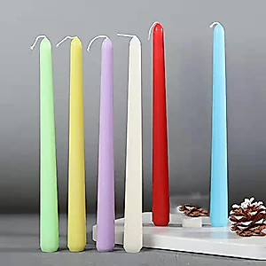 Taper Candles,10 Inch Taper Candles,Set of 4 Candles for Wedding, Parties ,Home Decor and Special Occasions (White)