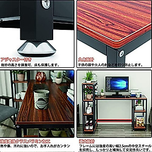 DEWEL Computer Desk with Drawer, 47” Executive Desk Office Writing Desk PC Laptop Workstation Space-Saving Study Desk with Storage for Home Office Study