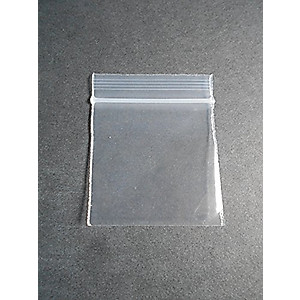 Small Poly Bags (1.5"x1.5") Mini Plastic Baggies, Thick 2mil, Designer Rave Party Pouches (1515) Tiny Ziplock Dime Bag (200, Clear Bags)