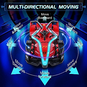 JELOSO F1 Fast RC Drift Car, Hobby Remote Control Car LED Lights 4WD 2.4GHz 360°Rotating RC Race Sport Stunt Car, High Speed Formula 1 Model Vehicle Cool Toys Birthday Gifts for Kids Boys Age of 6-12