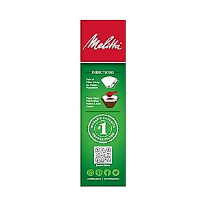 Melitta #4 Cone Coffee Filters, White, 100 Count (Pack of 6) 600 Total Filters Count - Packaging May Vary