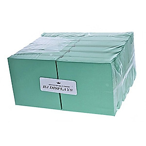 12 Pack Cotton Filled Teal Blue Robin Egg Color Cardboard Paper Jewelry Gift and Retail Boxes, Valentine's Day 3.5in X 3.5in X 1 Inch Size by R J Displays