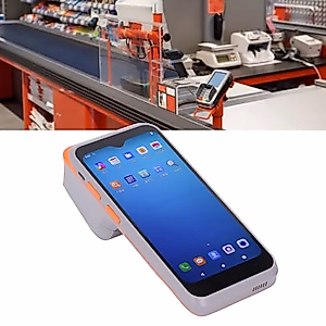 SUNFECILI POS Receipt Printer 6.2in Touchscreen BT NFC Handheld Thermal Printer Portable Receipt Printer for Restaurants Retail Stores