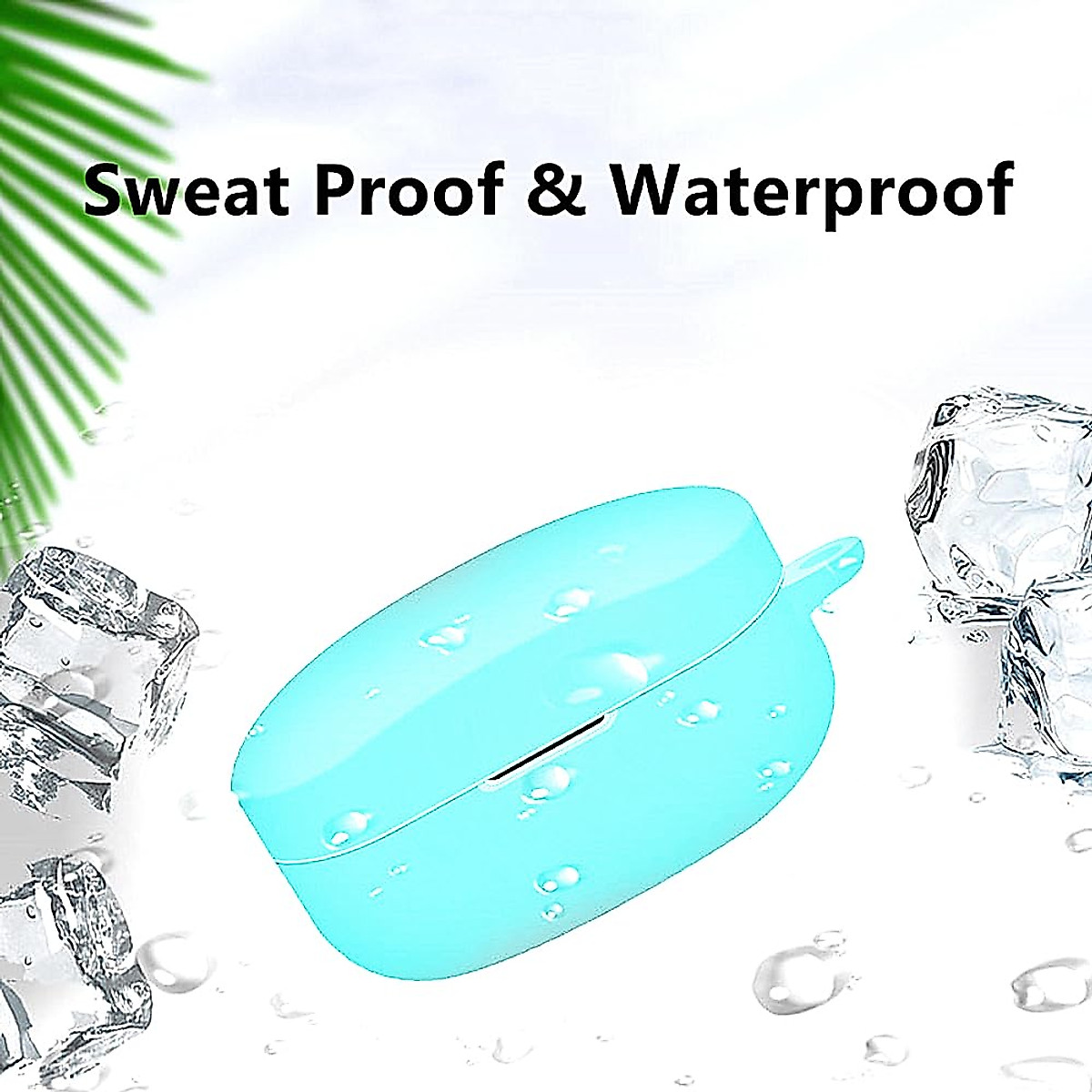 Sony WF-1000XM4 Case Cover, Soft Silicone Protective Case Skin Night Glow for Sony WF-1000XM4, Shockproof, Luminous Earbuds Case with Keychain, Glow in Dark, Wireless Charging