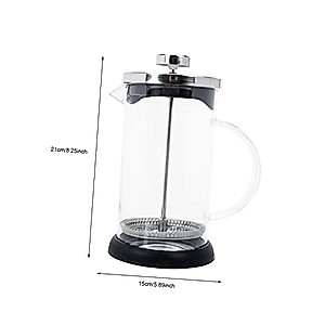 CRAFTHROU Coffee Maker Travel Kettle Coffee Maker Pot Coffee Pot Camping Tea Kettle Coffee Espresso Camping Water Jug Portable Espresso Coffee Maker Stainless Steel Silver