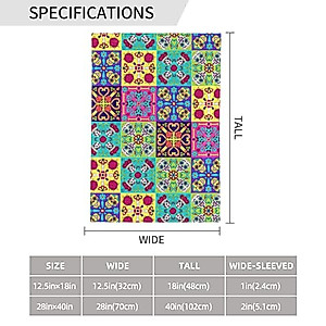 Mexican Talavera Tile Pattern Garden Flag - Vibrant Double Sided Garden Flag - Yard Decorating Flag Garden Flag Decoration - Outdoor Flag Decorator'S Favorite