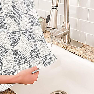 Simple Being Anti Fatigue Kitchen Floor Mat, Comfort Heavy Duty Standing Mats, Ergonomic Non-Toxic Waterproof PVC Non Slip Washable for Indoor Outdoor Home Office (Grey Tile)