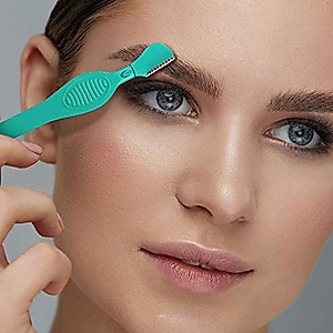 28 Pieces Eyebrow Razor Eyebrow Knife Eyebrows Shaper Trimmer Shaver Facial Hair Razor Tool for Christmas Valentine's Day Giving (Multi-Colors)