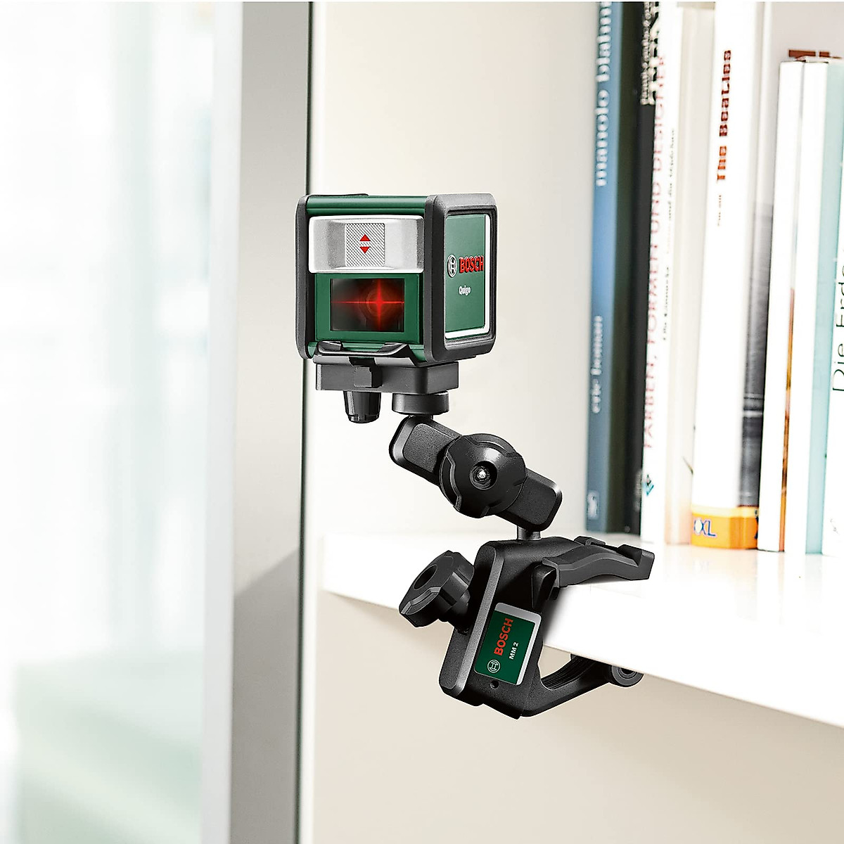 Bosch Universal clamp MM 2 (with Clamping Range of 10-60 mm and Height Adjustment of 40-95 mm for Fast and Flexible Positioning of Cross line Lasers)