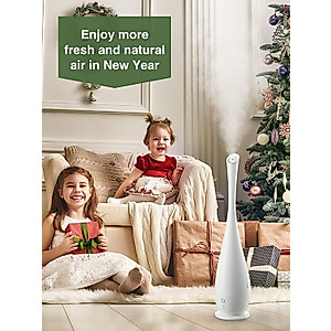 Humidifier, 5L Floor Humidifiers for Large Room with Remote Control, Cool Mist Humidifiers with Oil Diffuser Tray, Smart Humidity Last up to 50 Hours