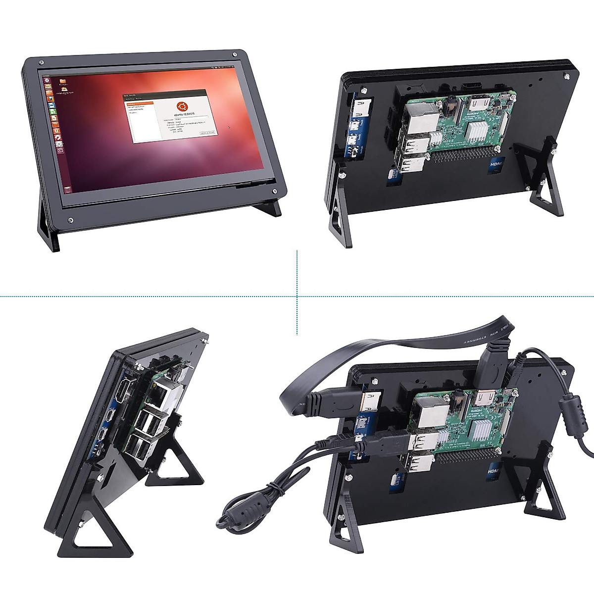 kuman 7 inch Raspberry Pi Touch Screen Case Holder