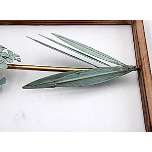 Funerom Metal Flower with Wood Frame Wall Decorations for Living Room(11.8×15.8 inchs)