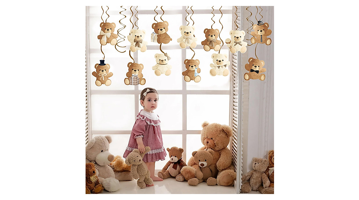 Bear Hanging Swirls - 15 Cute Decorations for Baby Showers