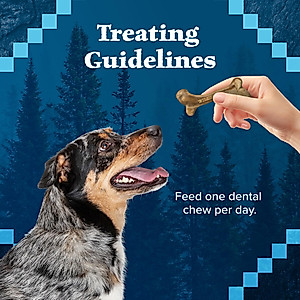 Blue Buffalo Wilderness Wild Bones Grain-Free Dental Chews Dog Treats, Large, 27-oz Bag