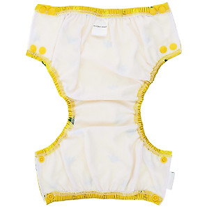 Acorn Baby Toddler Swim Diaper Size 5 and 6 Adjustable - Yellow Pineapple Swimmers Reusable Toddler Swimming Diaper