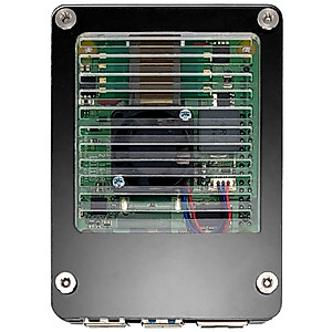 C4Labs Zebra PoE + Case Kit for Raspberry Pi 4B or 3B+ and PoE+ HAT or Official PoE Hat - Black Ice
