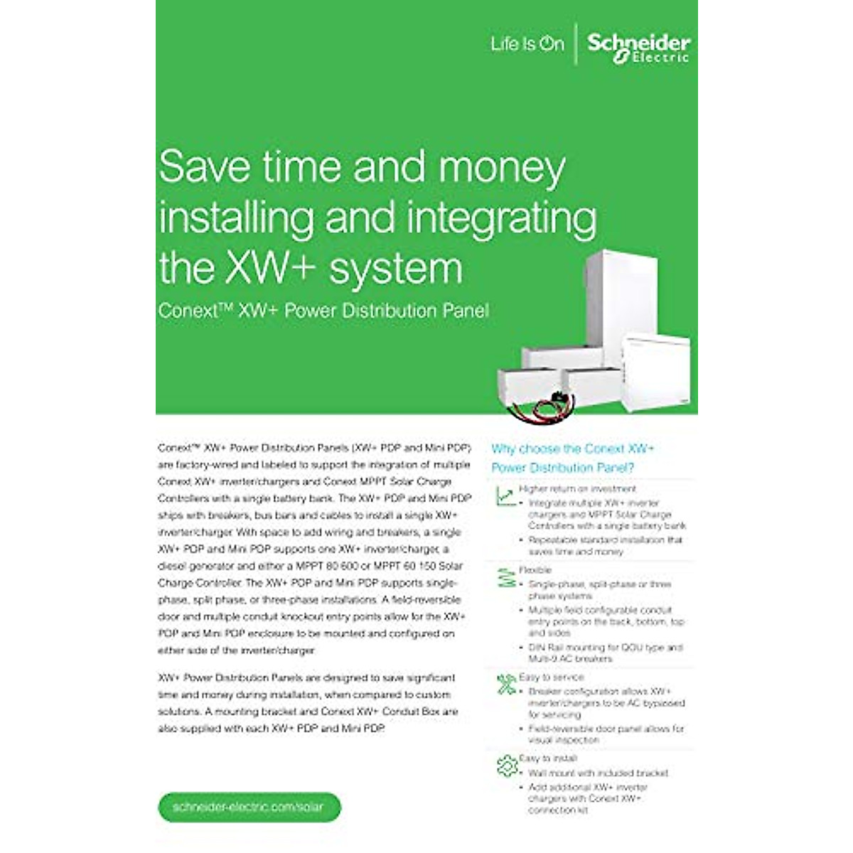 Schneider XW Plus Power Distribution Panel PDP - Integrate Your System