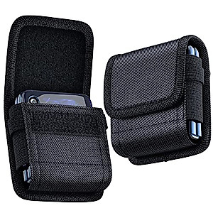 Meilib Holster for Galaxy Z Flip, Flip 3, Flip 4, 5G, Motorola Razr, Cell Phone Belt Holder Case with Belt Clip Pouch Cover (Fits All Samsung Z Flip Phones with Spigen, Otterbox Commuter Case on)