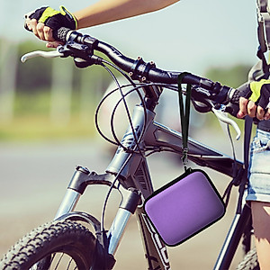 Vlogging Camera Case Compatible with brewene/for Femivo/for KVUTCIEIN/for Duluvulu 4K 48MP Digital Cameras for Youtube. Vlog Camera Carrying Storage for Lens, Cable and Other Accessories - Purple