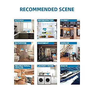 CANAGER Fragrance Free Moisture Absorber Box - 3 Packs, 16 oz Reusable Dehumidifier for Closets, Bedrooms, Bathrooms with Large Capacity.