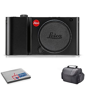 Leica TL Mirrorless Digital Camera (Black) Bundle with Carrying Case and More