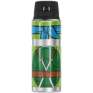 Teenage Mutant Ninja Turtles TMNT OFFICIAL Leo Shell THERMOS STAINLESS KING Stainless Steel Drink Bottle, Vacuum insulated & Double Wall, 24oz