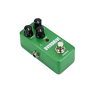Guitar Effects Pedal, KOKKO FOD3 Aluminum Alloy Mini Overdrive Effect Pedal 6.35mm Jack for Guitars