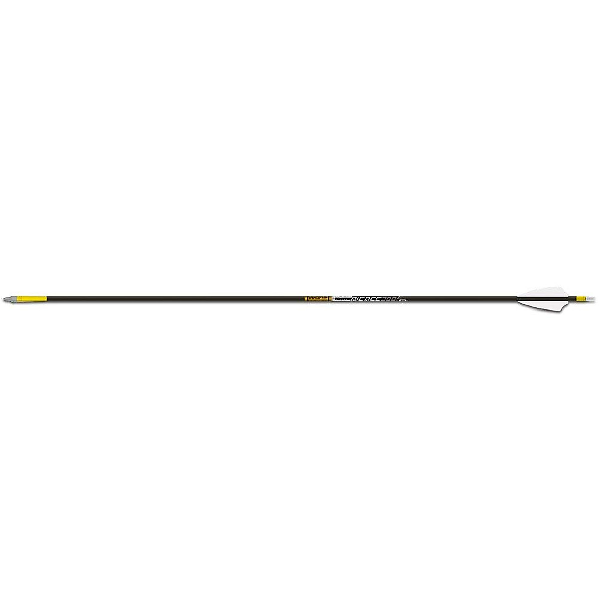 Gold Tip Pierce Platinum Arrow with 2" Fusion X Vanes (6 Pack), Black, 300