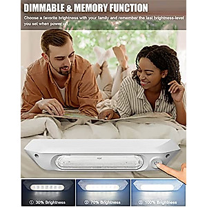 OPPKEPT LED RV Porch Lights Exterior with 3-Level Dimmer Switch, Upgrade 12V/28V 900 Lumen RV Exterior Lighting Replacement Light Fixtures for RVs Trailers Campers Yacht, IP67 Waterproof (White)