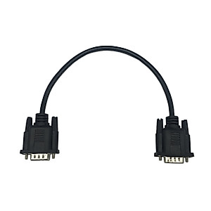 CERRXIAN 1ft VGA SVGA 15 Pin HD15 Male to Male Adapter Video Monitor Cable for PC Laptop TV Porjector(mm)