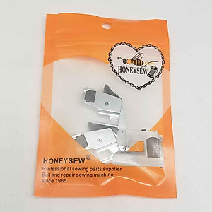 HONEYSEW 2pcs Snap On Low Shank Adapter Presser Foot Holder for Brother Singer Janome Toyota Kenmore Low Shank Sewing Machines