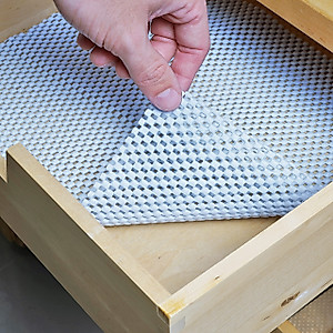 Con-Tact Brand Grip Premium Thick Non-Adhesive Shelf and Drawer Liner, 12 in. x 4 ft, Sky