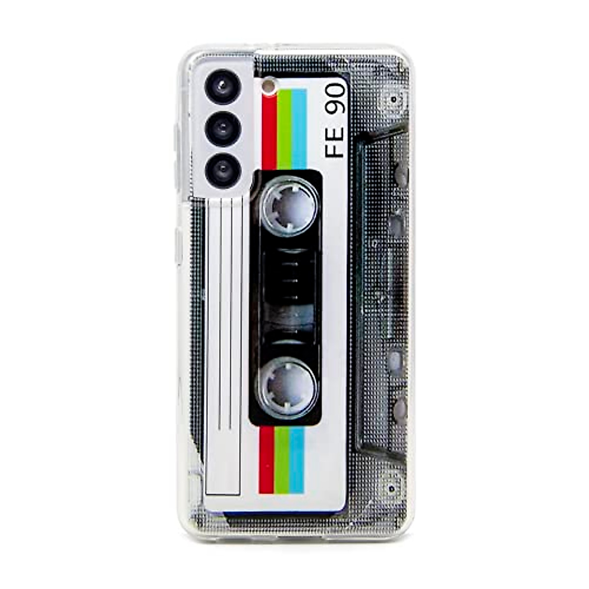 FAteam Case for Galaxy S21 5G, Shockproof Scratchproof with TPU Soft Bumper Retro Cassette Tape Case Compatible with Samsung Galaxy S21 5G (6.2 Inch)