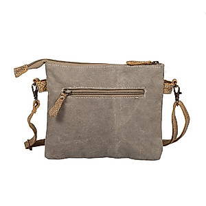 Myra Bag womens Blaze Upcycled Canvas & Leather Crossbody Bag S-1331