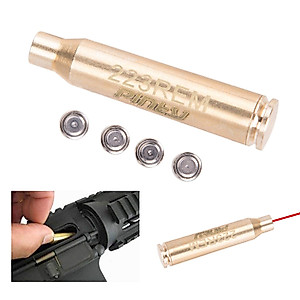 Pinty 4-16X50 Illuminated Optics Sight, Green Laser, Reflex Sight, 1 inch High Riser Mount & Laser Boresighter, Red Dot Laser Bore Sight Pistol Carbine Rifle Self Defense Hunting