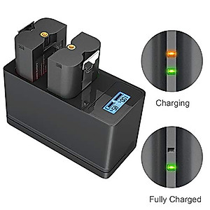 Rechargeable Battery and Dual Port USB Charging Station Compatible with Ring, for Video Doorbell 2/3/4 and Spotlight Cam Battery, 3.65V Quick Release Lithium-Ion Battery(1Pack)