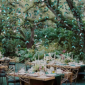 52 Ft Hunter Green Leaf Garland Emerald Turquoise Dark Green Paper Hanging Leaves Streamer Teal Aqua Green Banner for Anniversary Wedding Bridal Shower Engagement Spring Summer Party Decorations