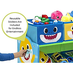 Baby Shark Design & Store 6 Bin Toy Storage Organizer by Delta Children