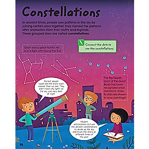Explore Space, Stars, and Planets: Activity and Fact Book for Kids Ages 5-9: Activities Including Experiments, Diagrams, Mazes, Coloring, Dot-to-Dots, and More (Gold Stars Series)