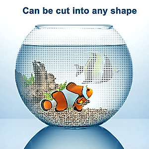 2 Pack Fish Tank Divider, Plastic Grid Cuttable Grid Plate Fish Separator with 12 Suction Cups DIY Designed Clear Easy to Bent 10 * 13in