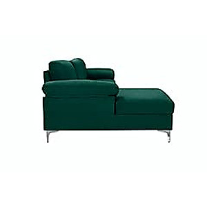 SECTIONAL Sofa Velvet Left Hand Facing