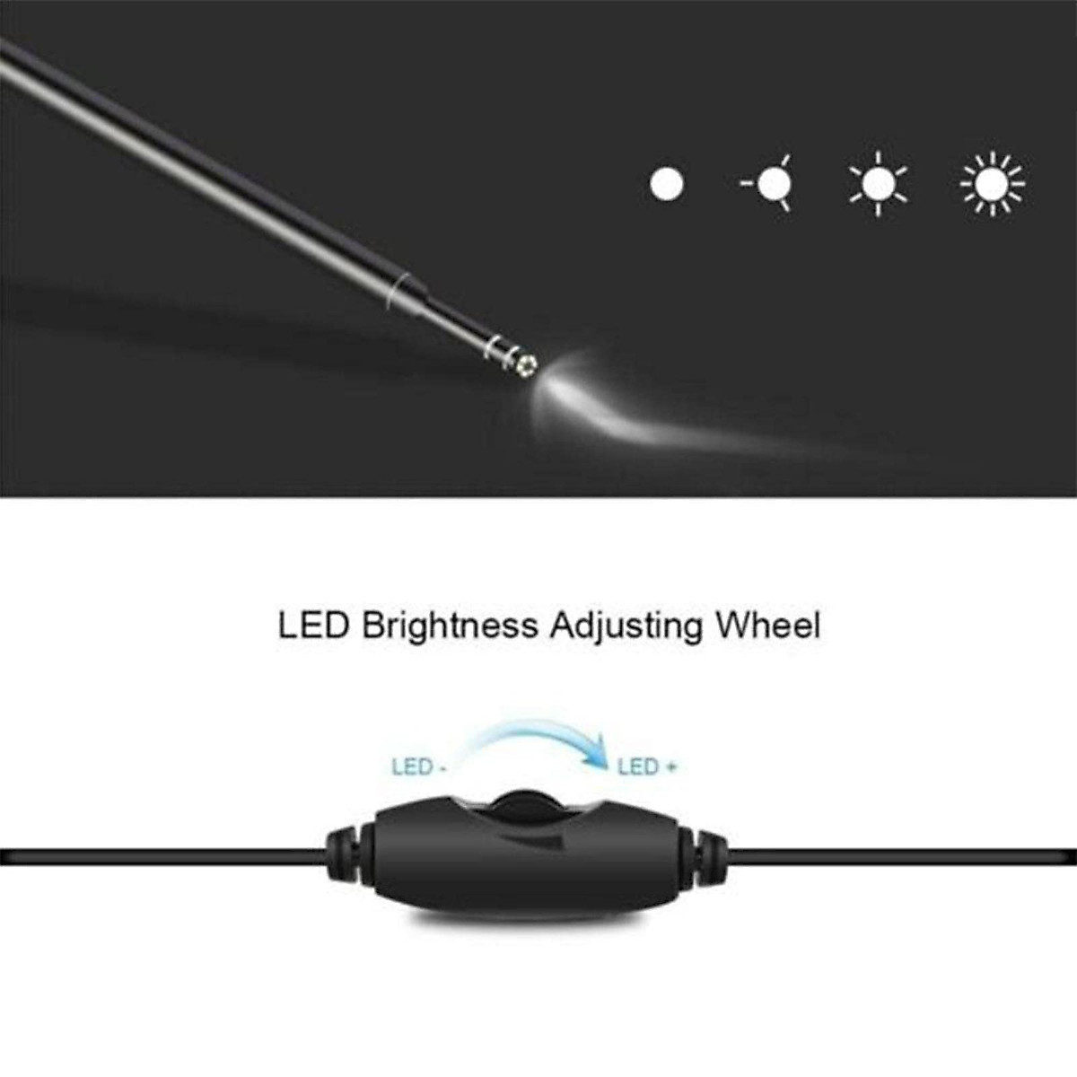 SARGE Visual Otoscope Otoscope Ear Pick USB 3 in 1 Luminous Earpick Painless Ear Wax Cleaning Tool Mini Camera Ear Picking