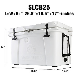 Tahoe Trails 52 Quart Rotomolded Cooler, Hard Cooler Insulated Portable Ice Chest, Suit for BBQ, Camping, Picnic, and Other Outdoor Activities