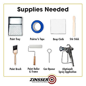 Rust-Oleum Zinsser 307648 Odor Killing Primer, White, Quart