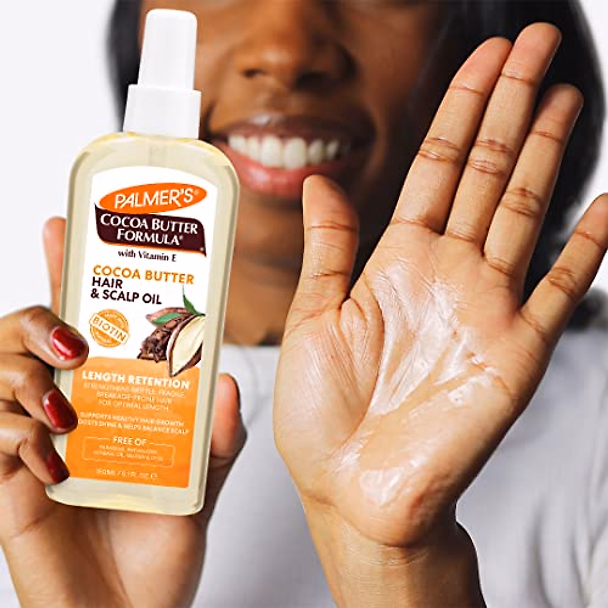 Palmer's Cocoa Butter & Biotin Length Retention Hair and Scalp Oil, 5.1 Ounce