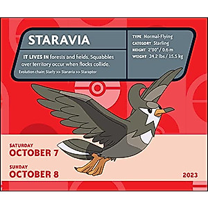 Pokémon 2023 Day-to-Day Calendar